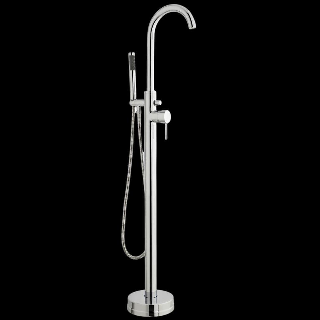 Planet Chrome Floor Standing Bath Shower Mixer