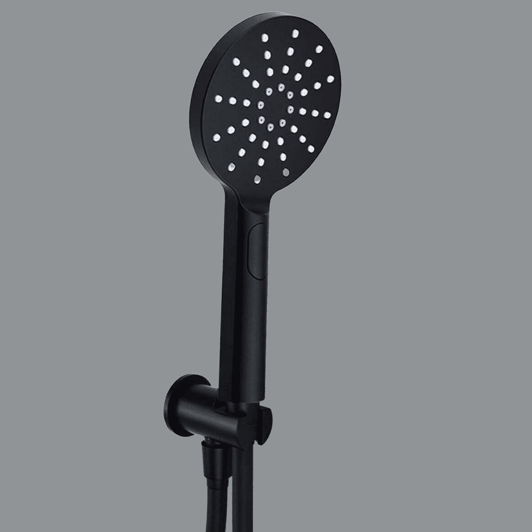 Nexus Matt Black Hand Shower Set with Round Handset