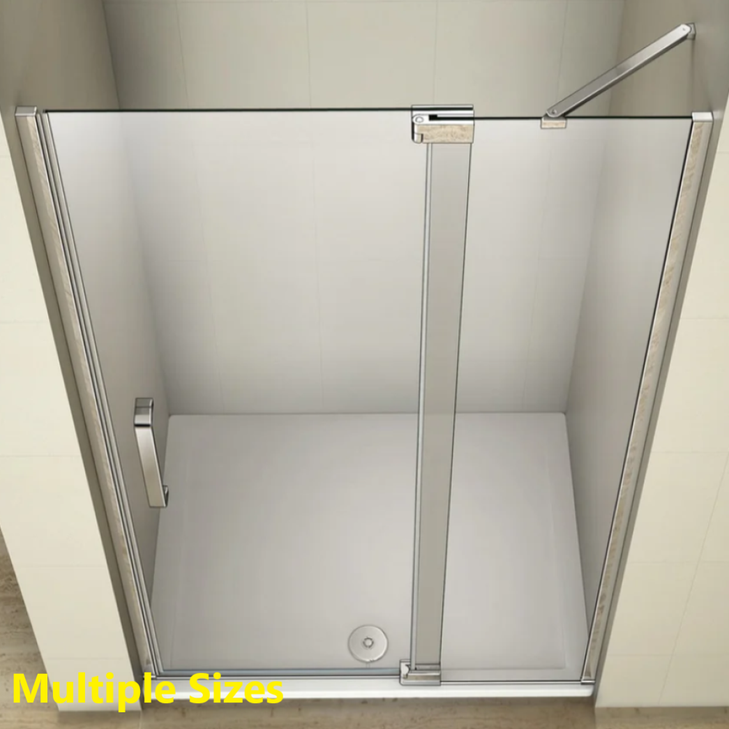 Accord Frameless Recessed Shower Door – 8mm Safety Glass, Left or Right ...