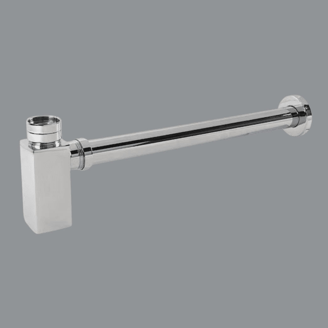 Chrome Square Designer Bottle Trap