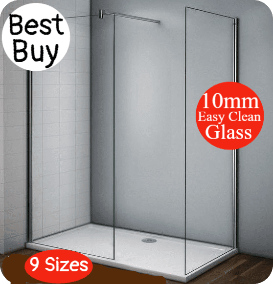 Oslo / Oxford 10mm Clear Glass Fixed Shower Screens