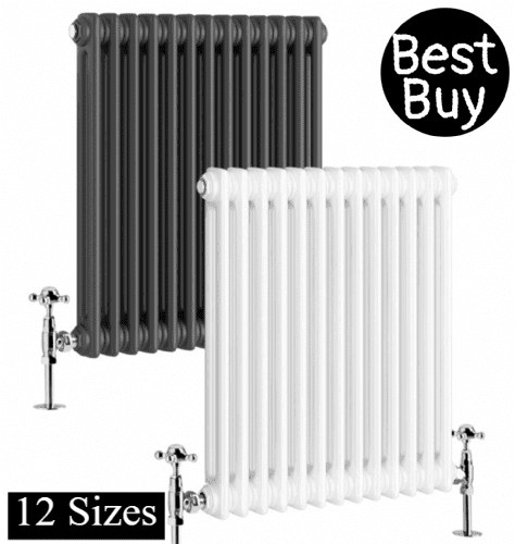 Kolumn / UptonTraditional Double Column Cast Iron Style Horizontal ...