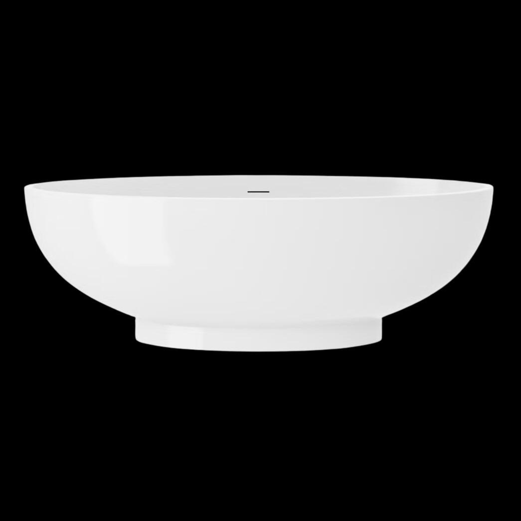 Halo Oval 1700mm x 800mm Freestanding Double Skinned Oval Acrylic Bath