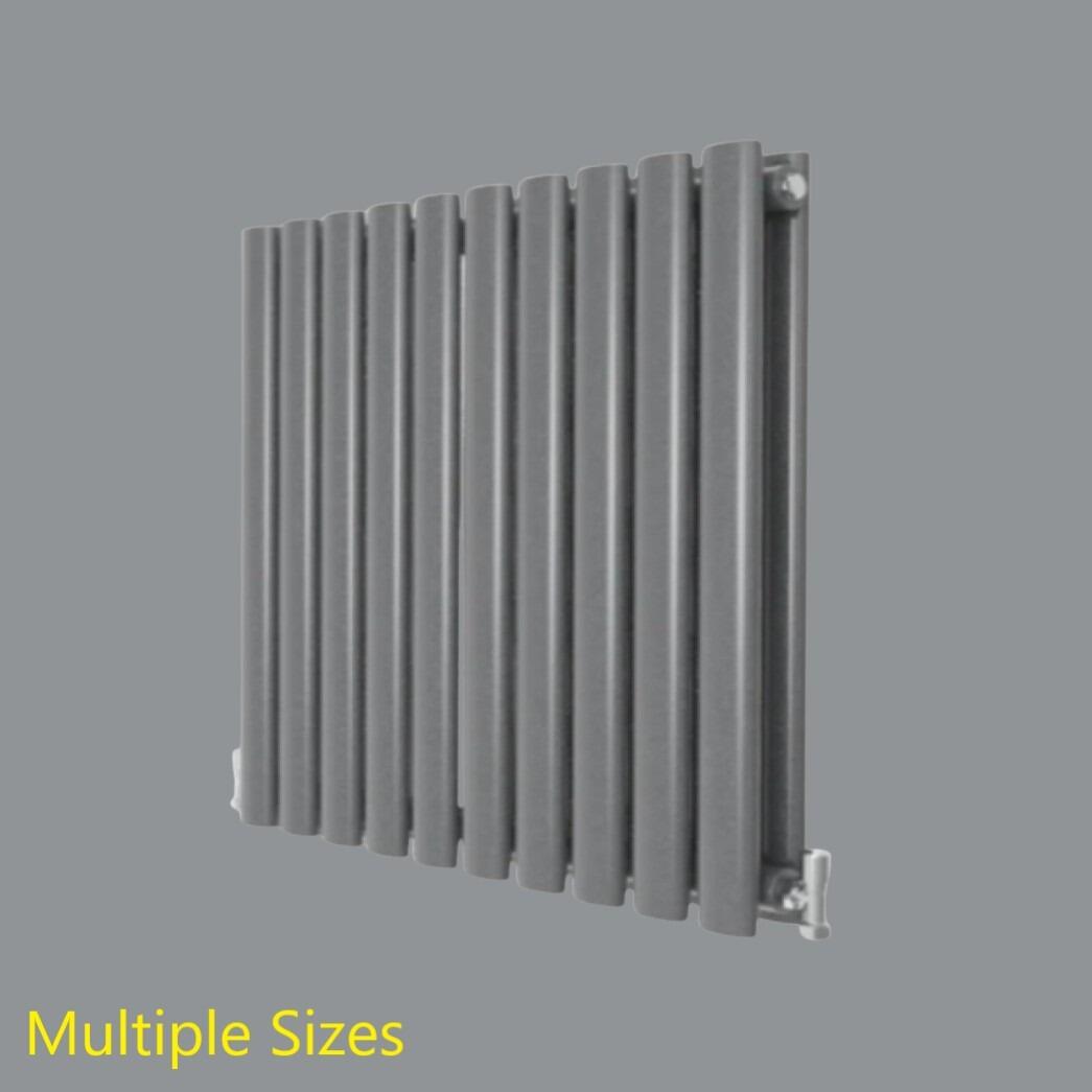 Icon/ Islington Horizontal 600mm Double Oval Bar Radiator -3 colours ...