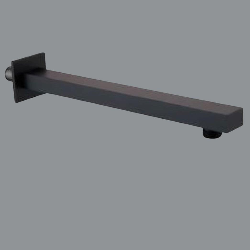 Nexus Matt Black Square Wall Mounted Shower Arm
