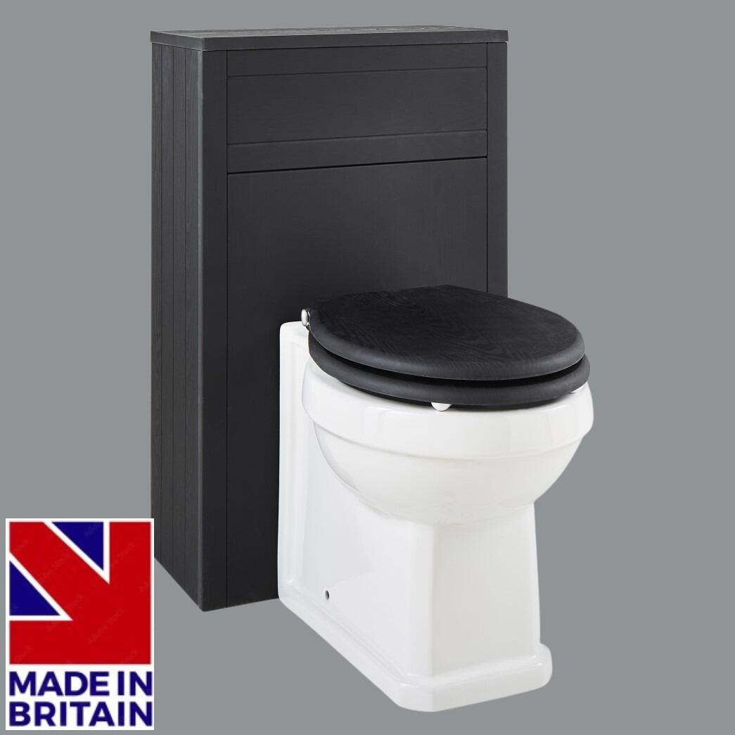 Albion 500mm Black Oak Back to Wall WC Unit