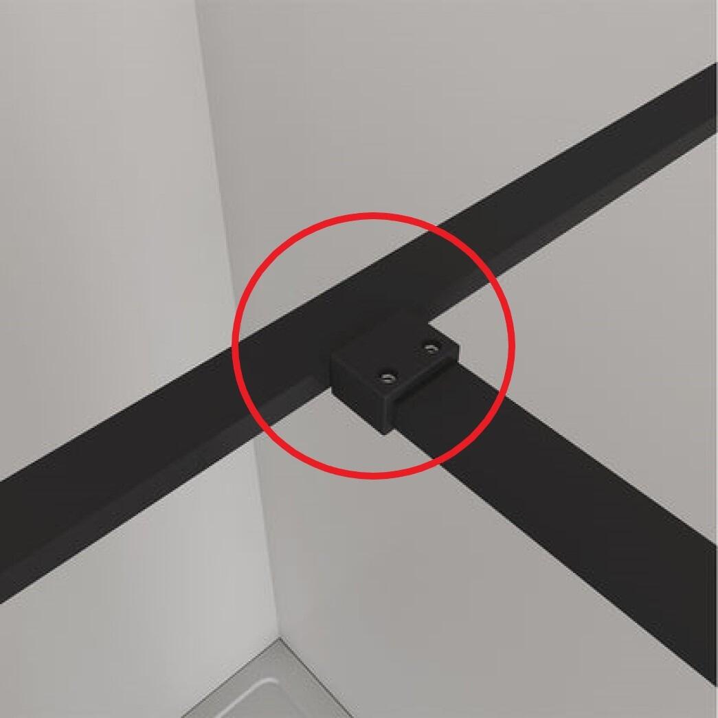 Oslo / Oxford 8mm Smoked Glass Fixed Shower Screens