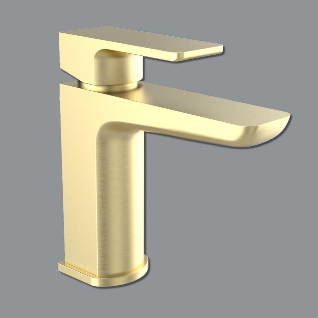 Vista Brushed Brass Mono Basin Mixer