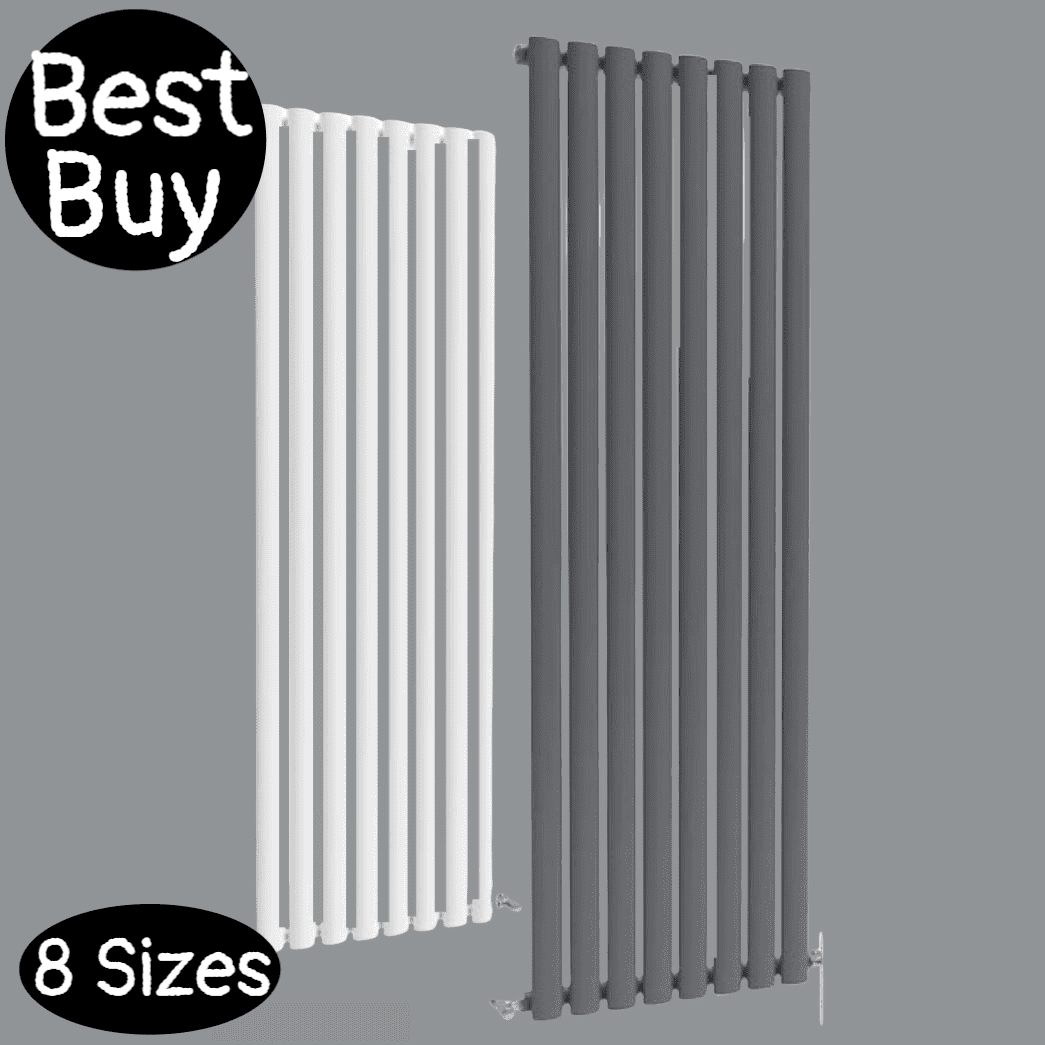 Icon/ Islington Single Vertical Oval Bar Radiator