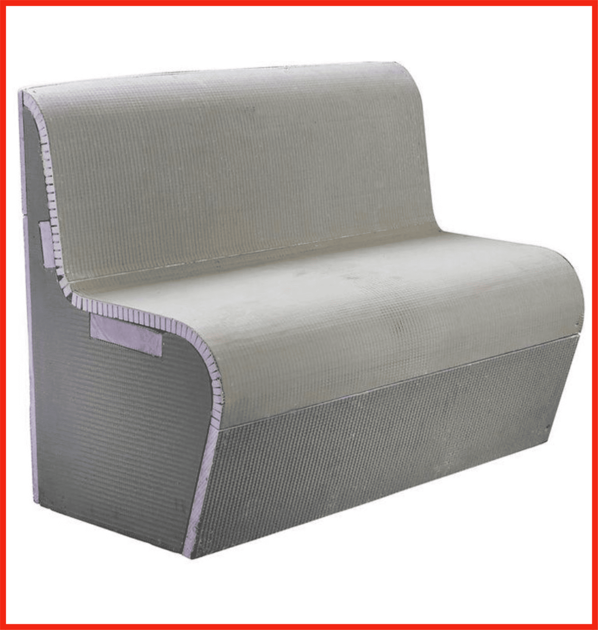 Aquatec Tileable Curved Edge Wet Room Seat with Backrest