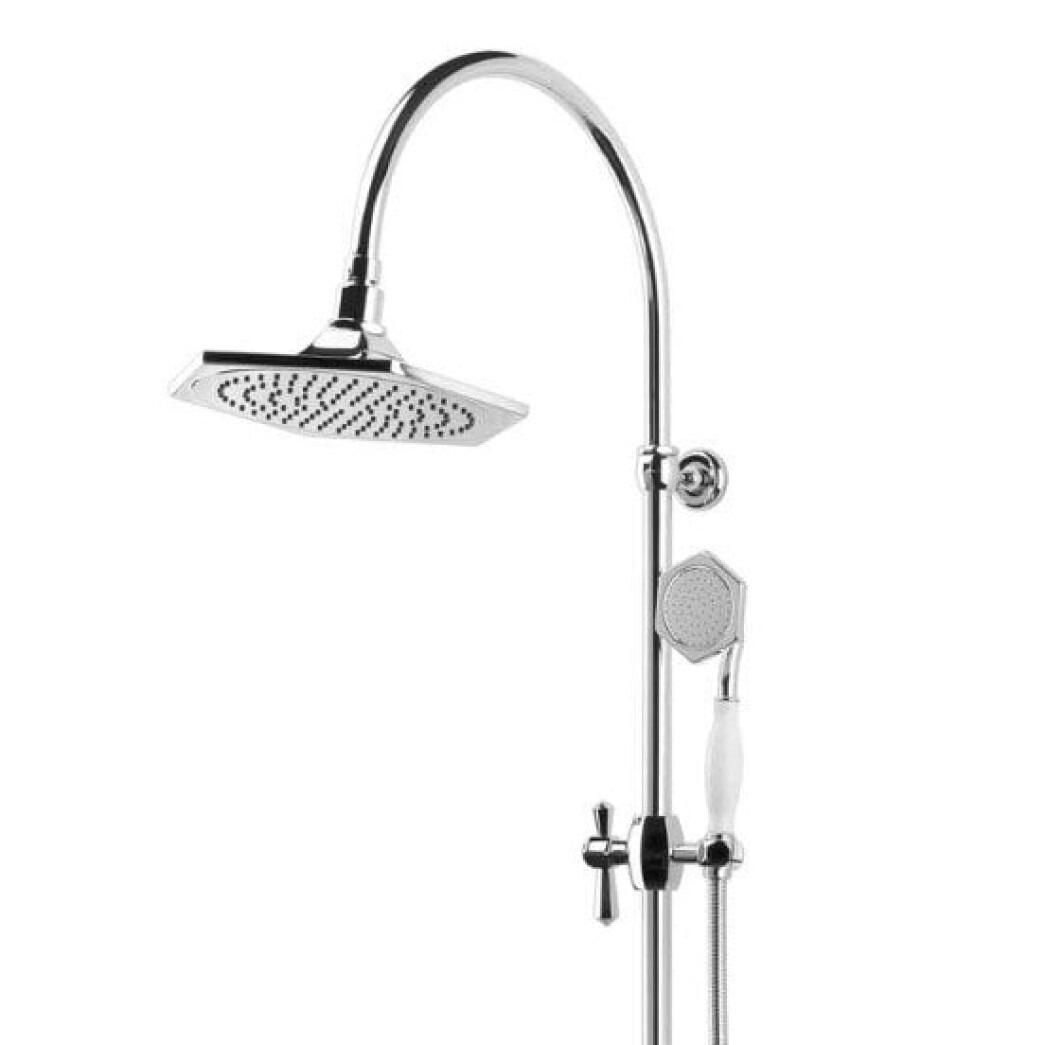 Ariana Chrome Traditional Thermostatic Art Deco Style Exposed Shower Pack