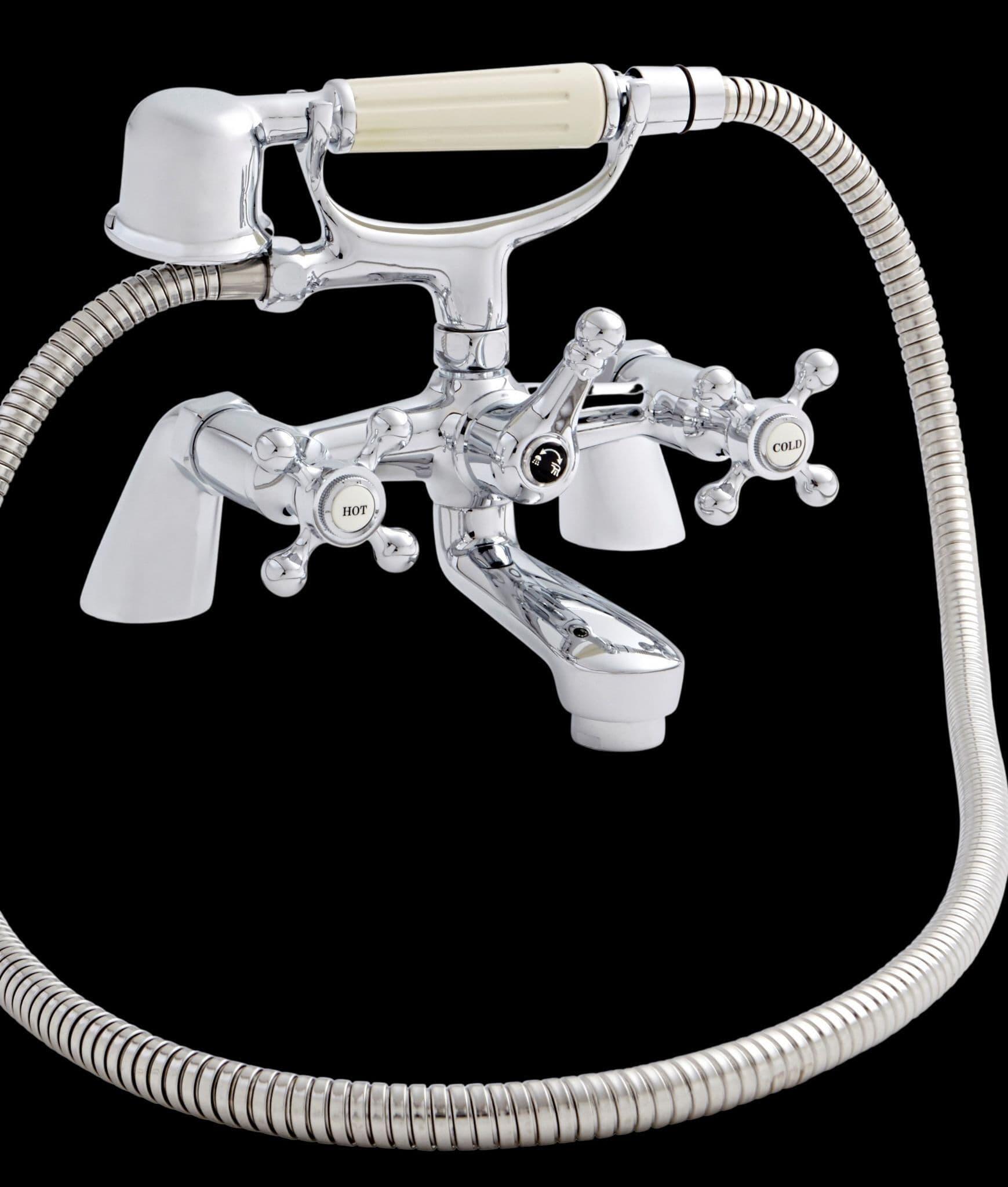Viktory Traditional Telephone Deck Mounted Bath Shower Mixer