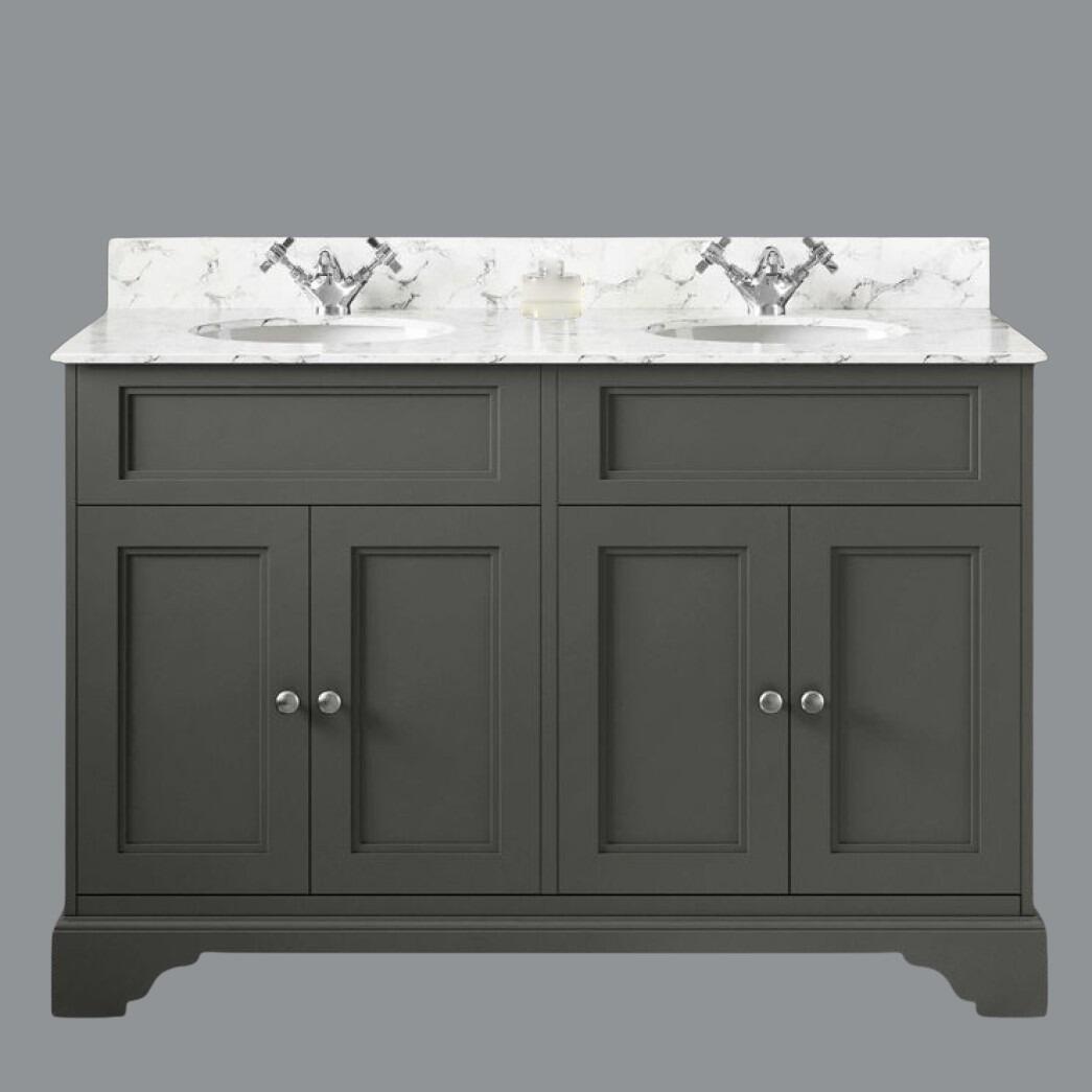 Arabella 1200mm Graphite Grey Traditional Floor Standing Vanity Unit ...