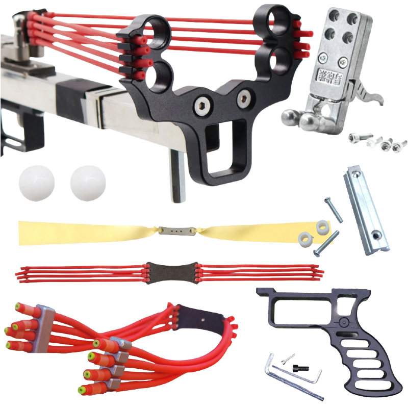 Rampage - 8 band - Powerful Single shot slider slingshot