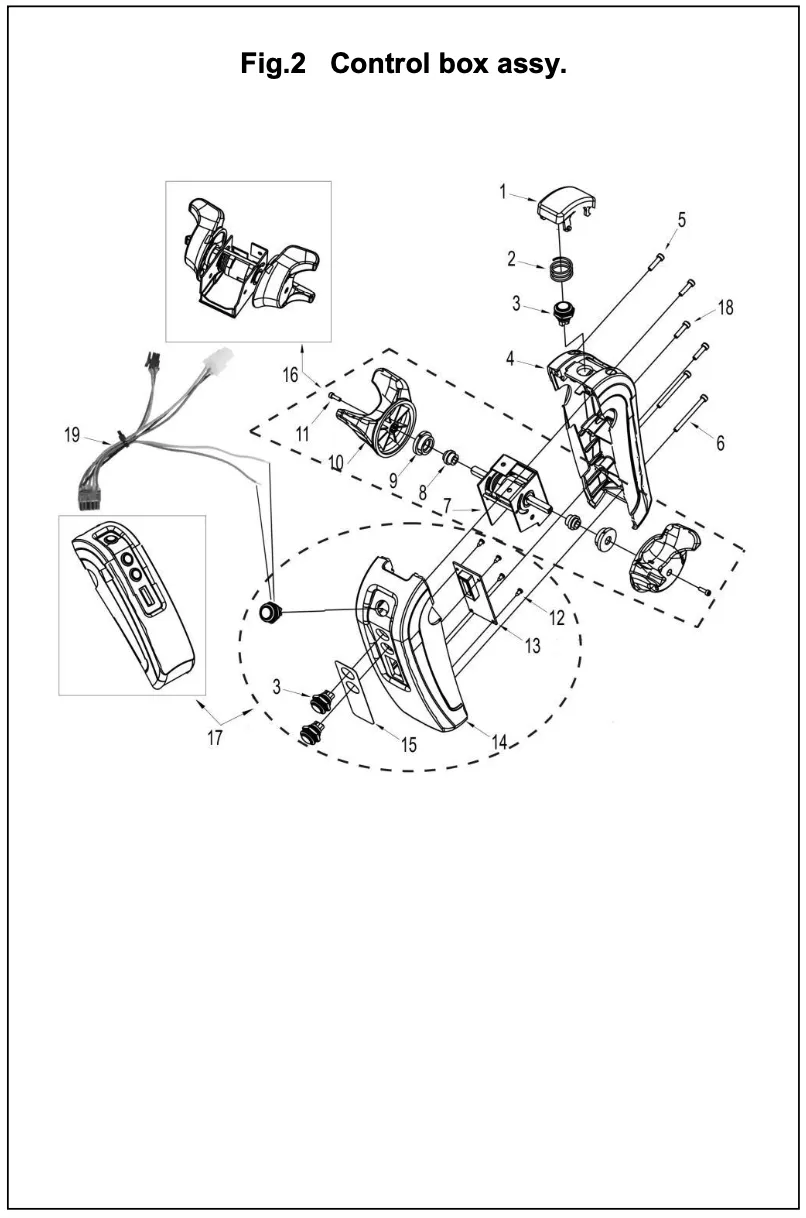 Electric pallet trucks parts from GO-EPT Ltd, CBD-WS handle control pod ...