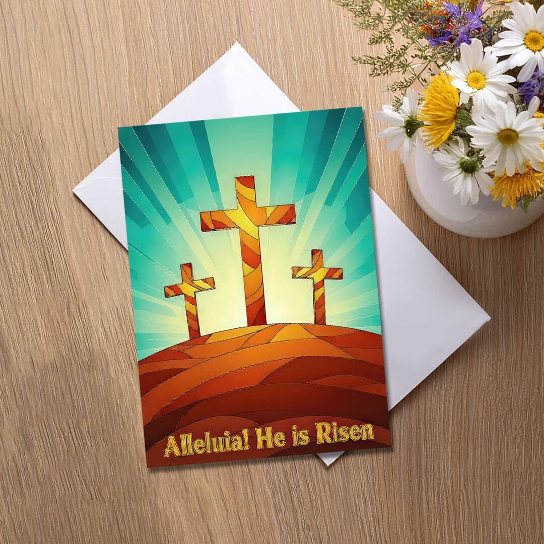 christ is risen easter card