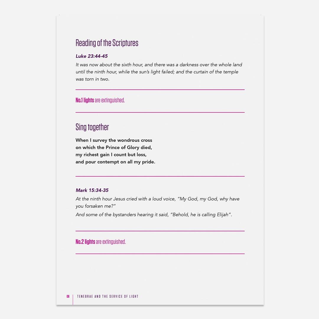 Resources - Tenebrae Booklet
