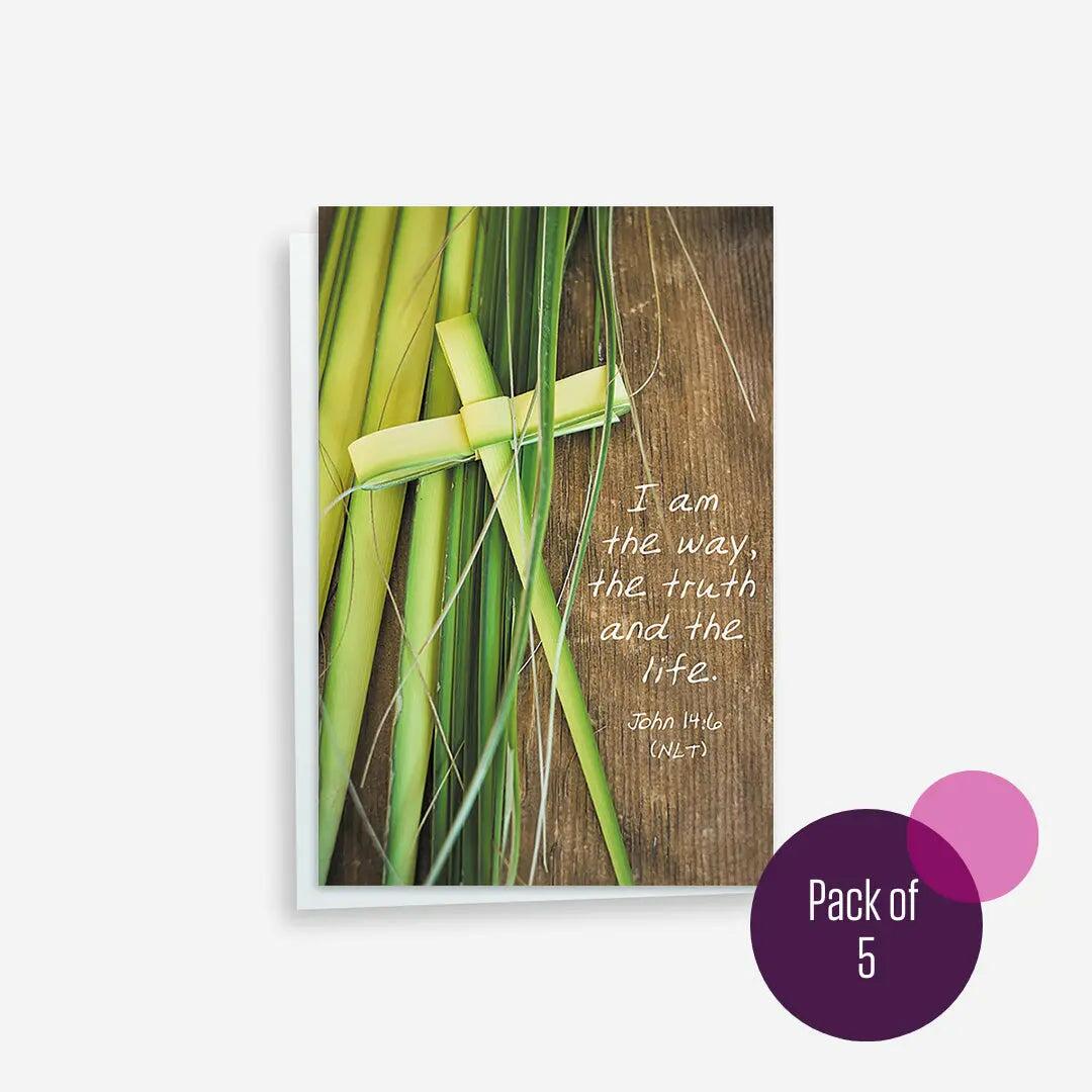 Religious Easter Cards | Palm Cross (Pack of 5) | Charity Cards