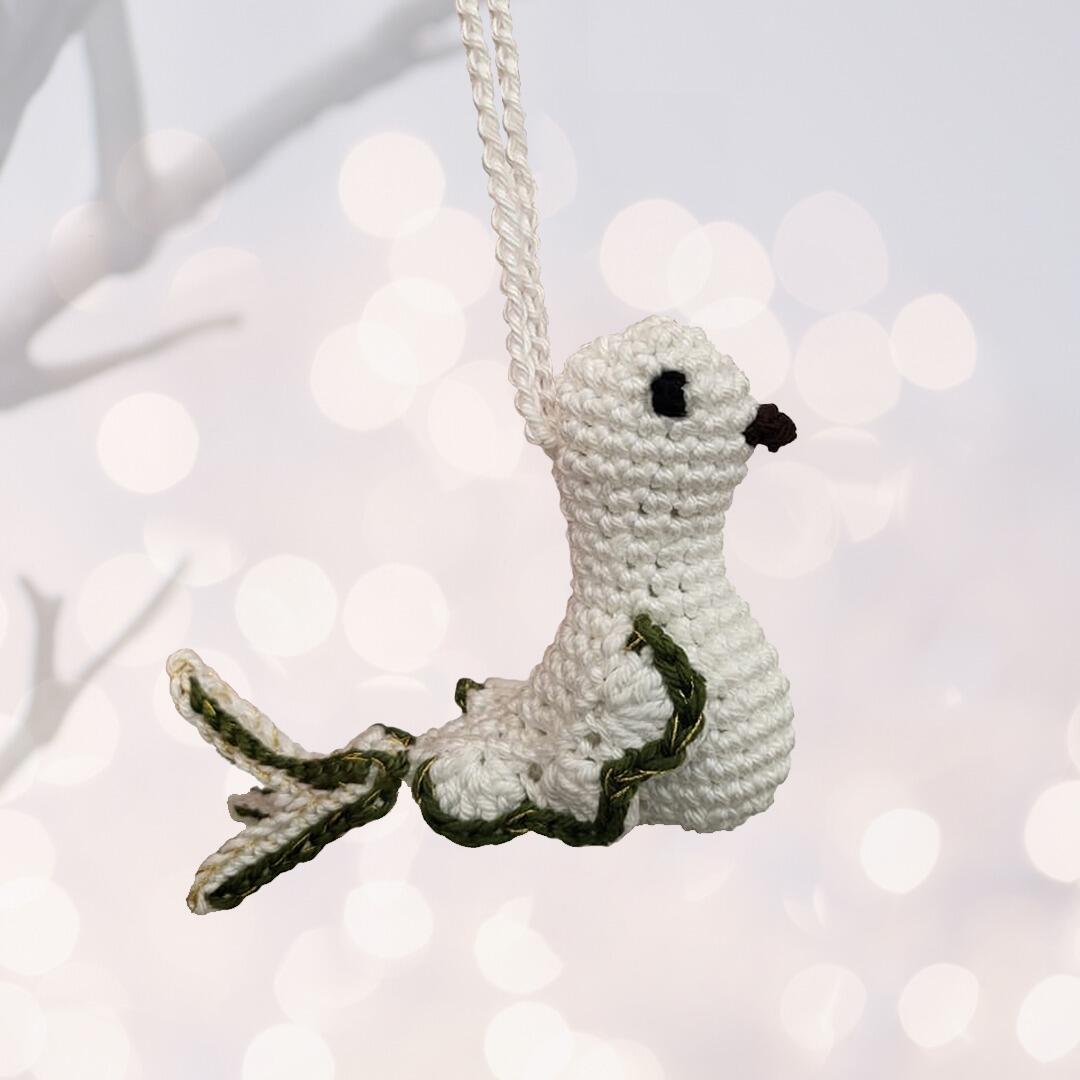 Christmas Decorations - Crochet Dove Decoration