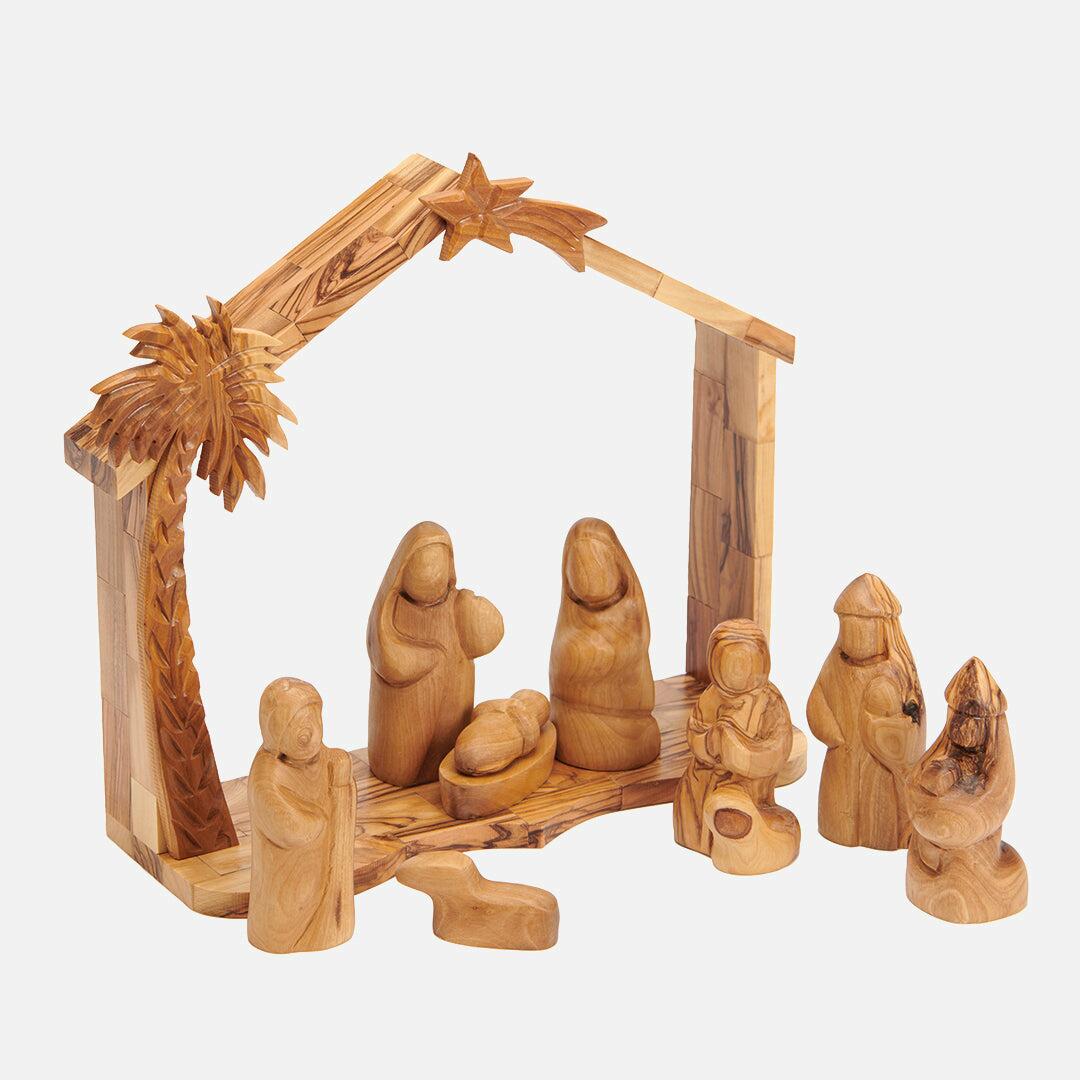 Charity Devotional | Olive Wood Handcarved Nativity Scene