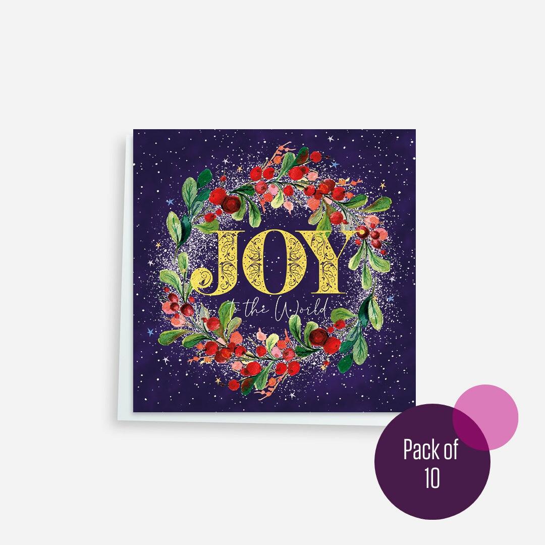 Charity Christmas Cards | Joy to The World (Pack of 10)