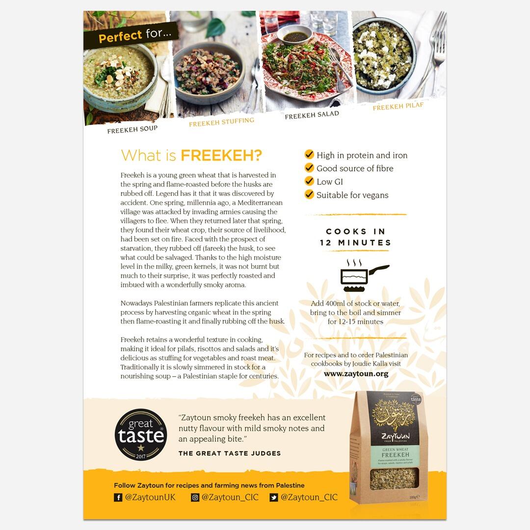 Charity Food & Confectionery | Palestinian Smokey Freekeh