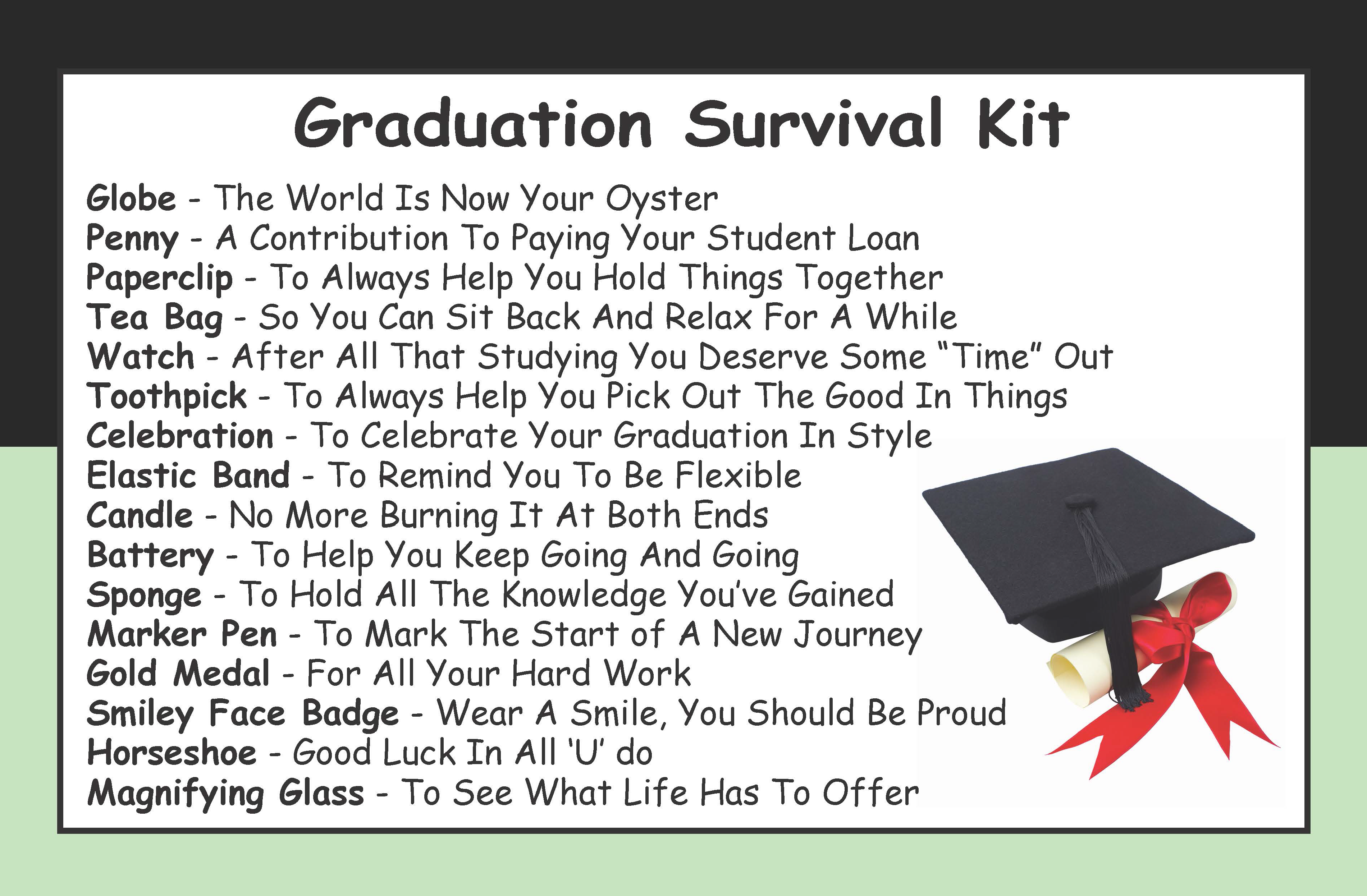 Graduation Survival Kit – Perfect Gift for Uni & University Graduates!