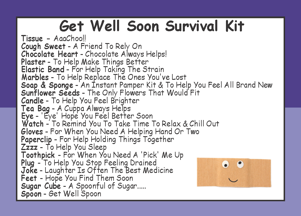 Get Well Soon Survival Kit – Thoughtful & Unique Gift for Recovery!
