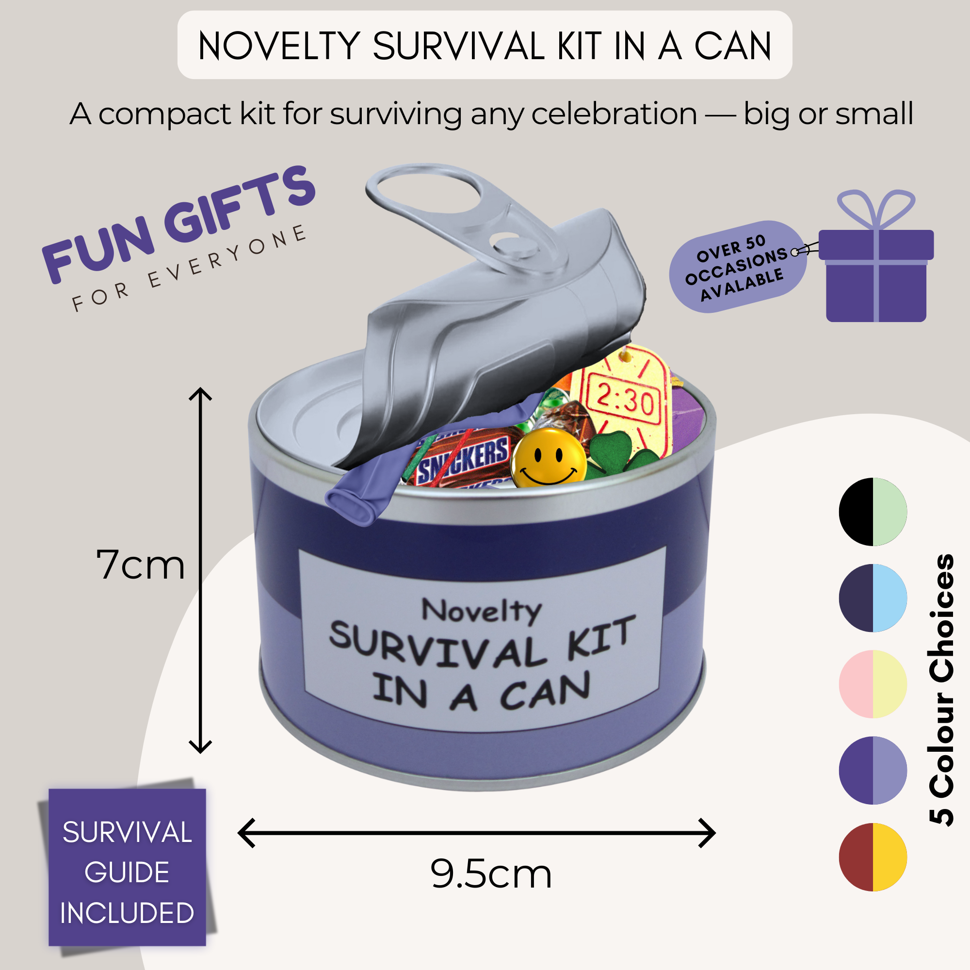 70th Birthday Survival Kit in a Can | Funny 70th Birthday Gift for Him ...