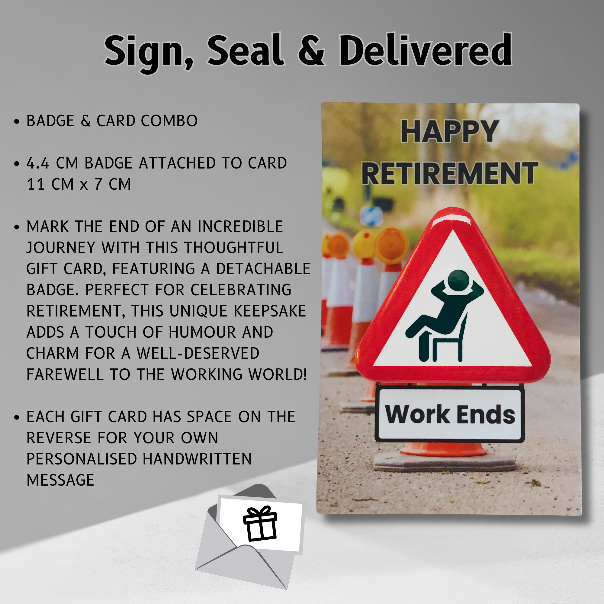 Retirement Badge & Gift Card