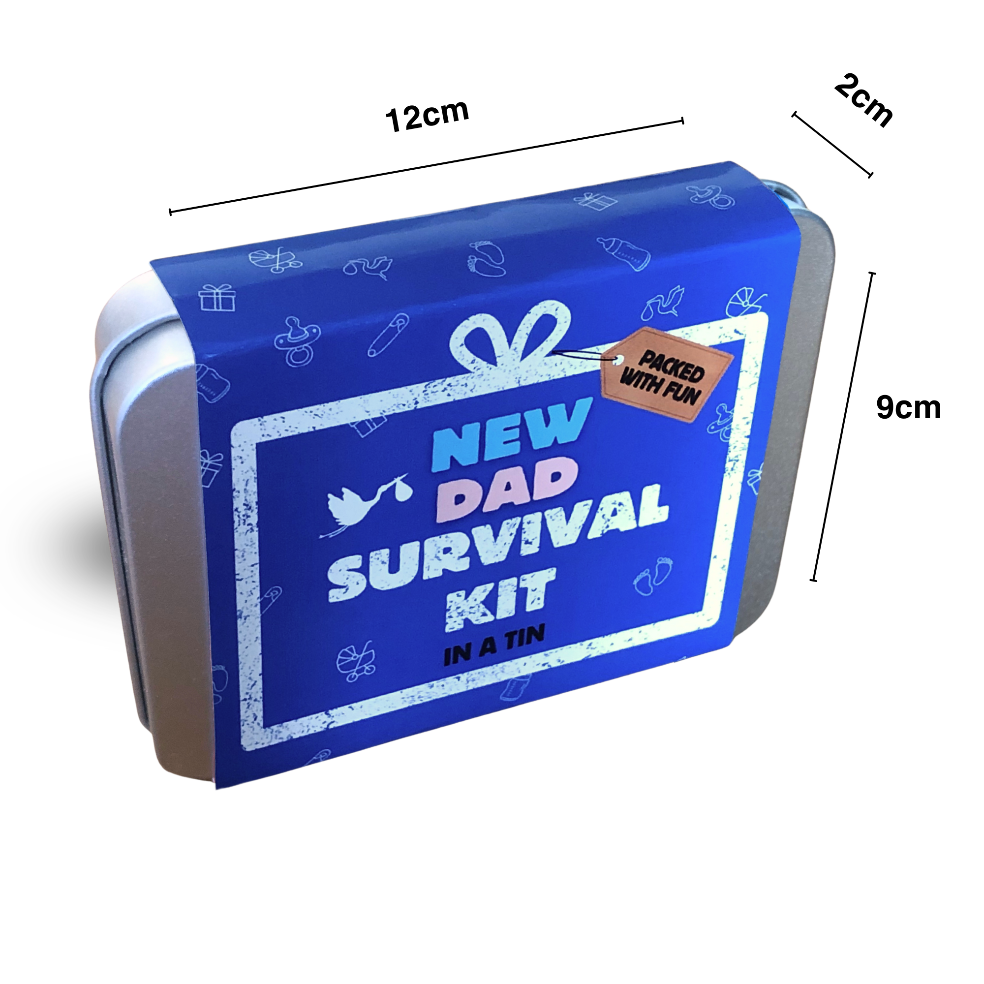 New Dad Survival Kit in a Tin – Funny Gift for Daddy-to-Be Under £10