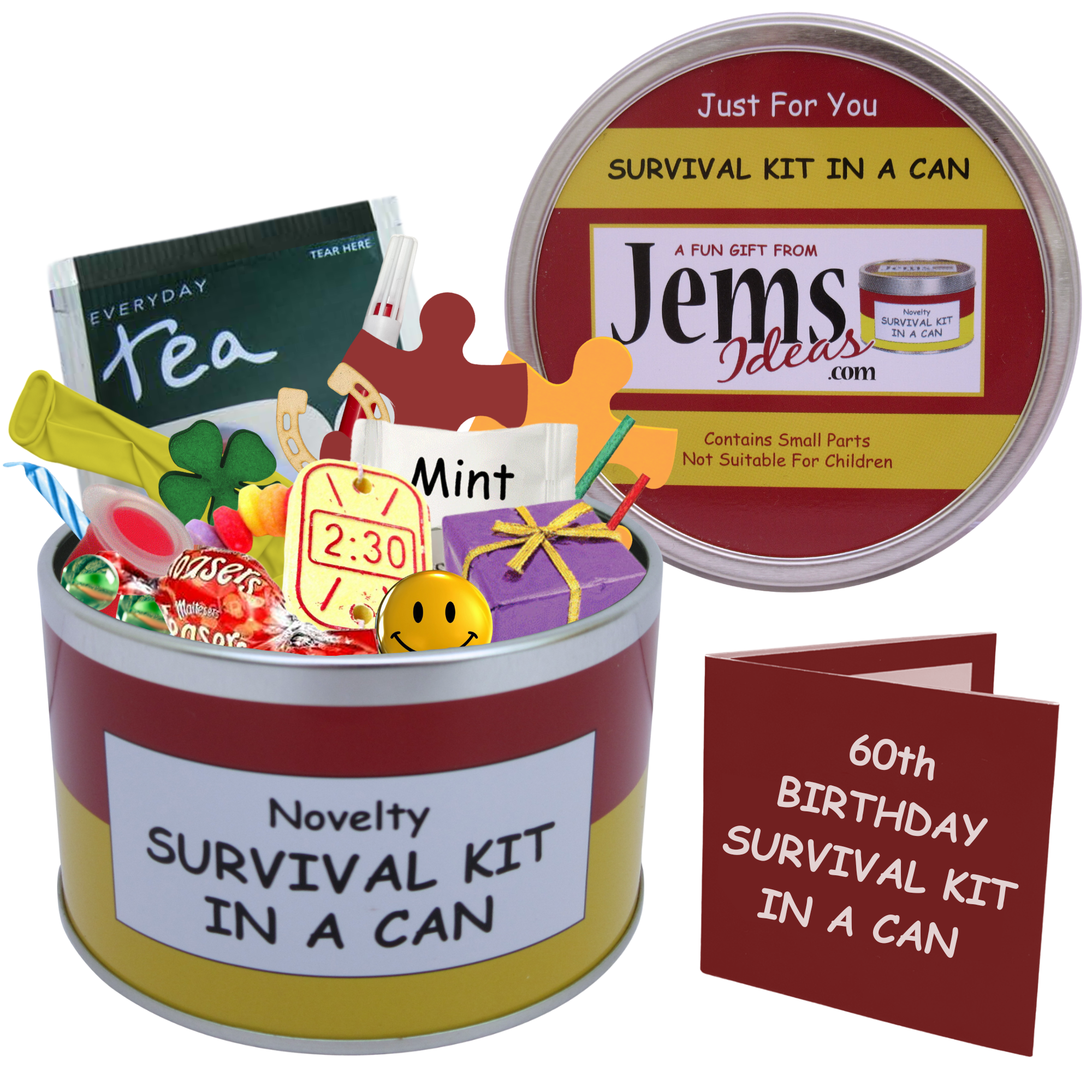 60th Birthday Survival Kit in a Can | Funny 60th Birthday Gift for Him ...