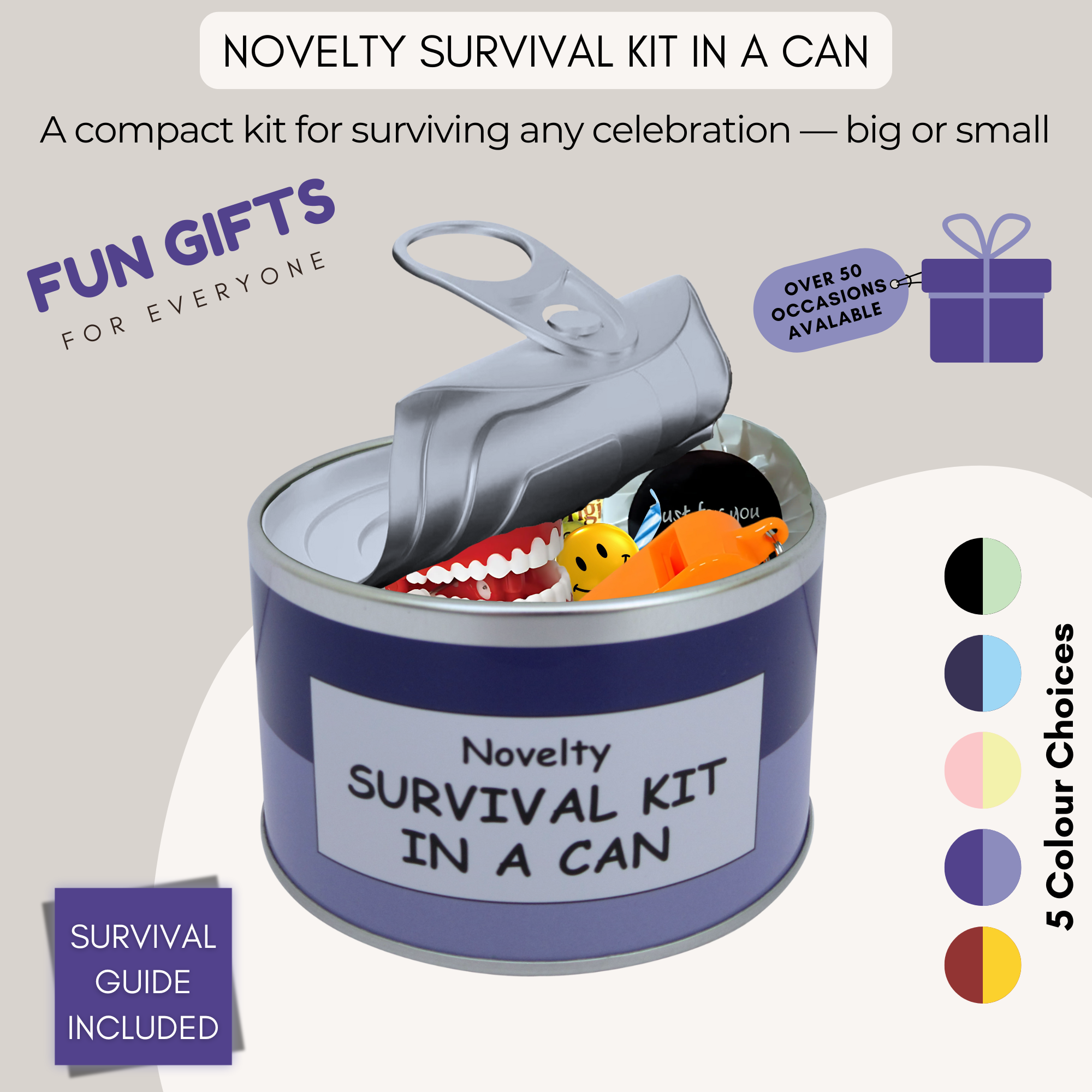 Survival Kit in a Can | Fun Gift for All Ages & Occasions