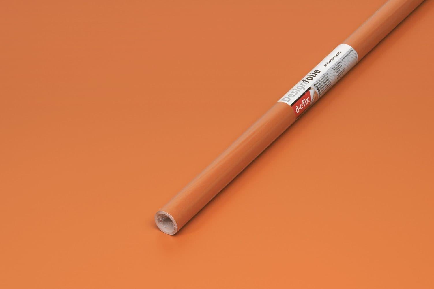 DCFIX STICKY BACK PLASTIC MATT TERRACOTTA ORANGE VINYL SELF ADHESIVE 2M ...