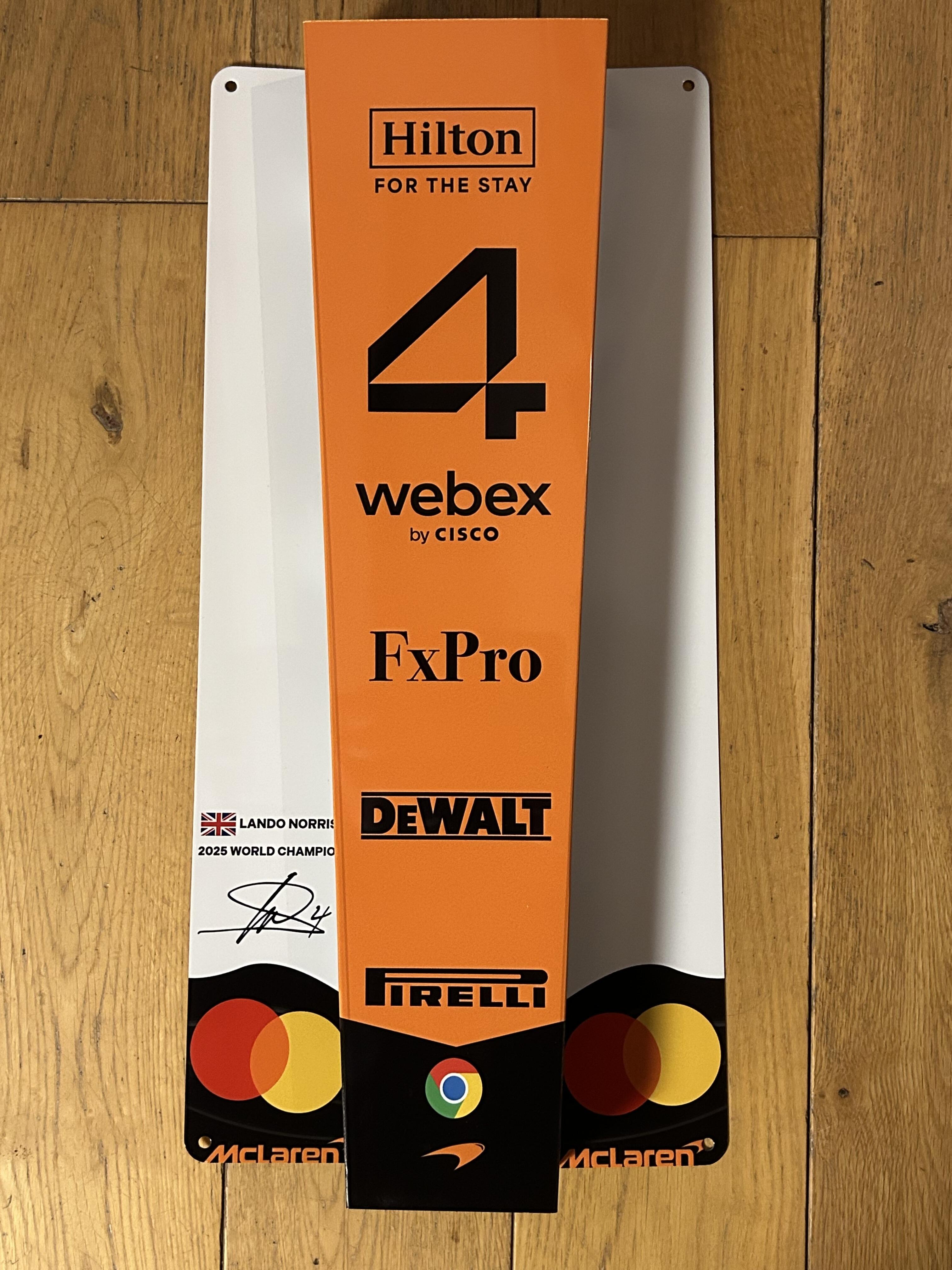 Lando Norris Replica Nose Cone – Limited 1 of 100 | Retro Speed