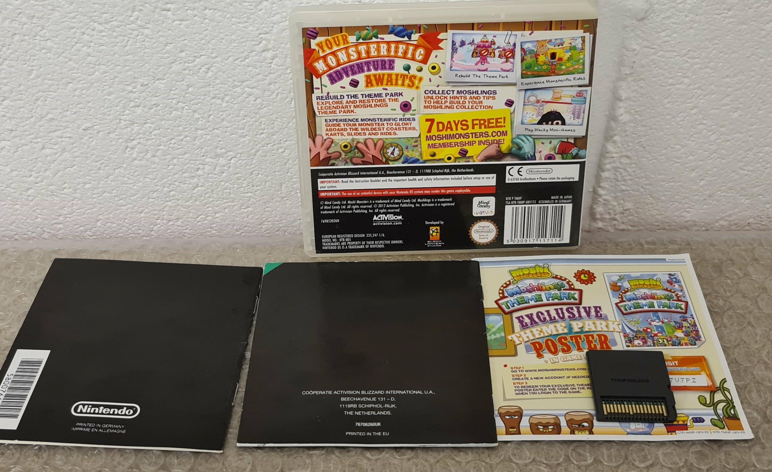 Moshi Monsters Moshlings Theme Park Limited Edition Nintendo DS Game