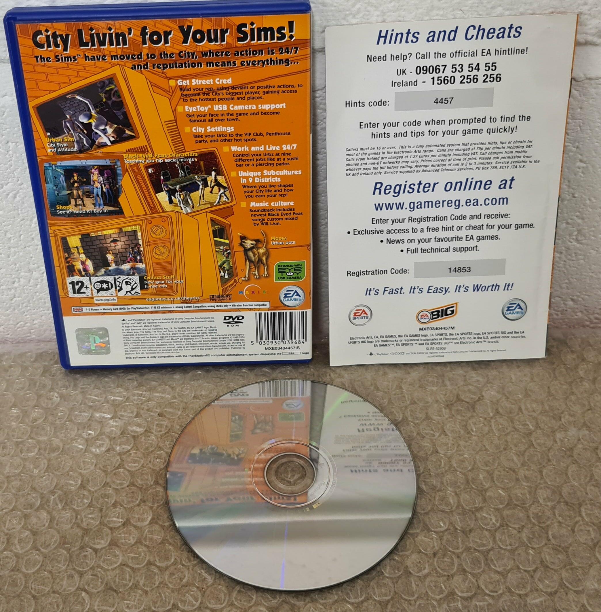 The Urbz Sims in the City Sony Playstation 2 (PS2) Game
