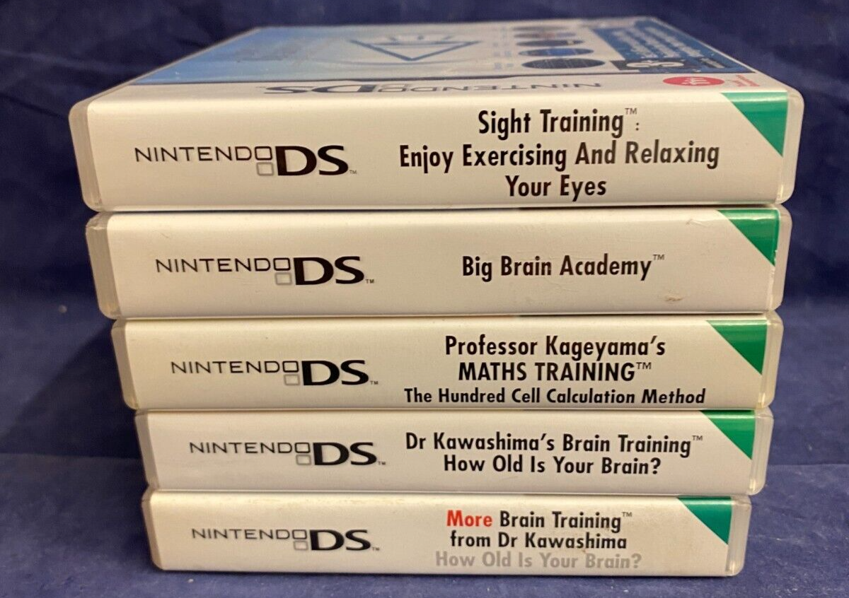 Brain Training Nintendo DS 5 game bundle