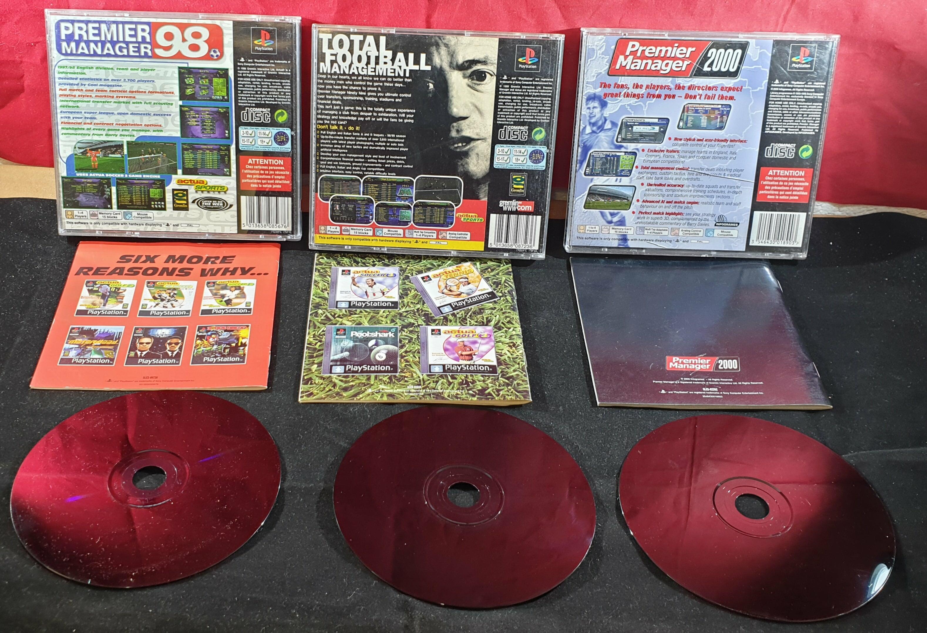 Premier Manager 98 - 2000 Sony Playstation 1 (PS1) Game Bundle