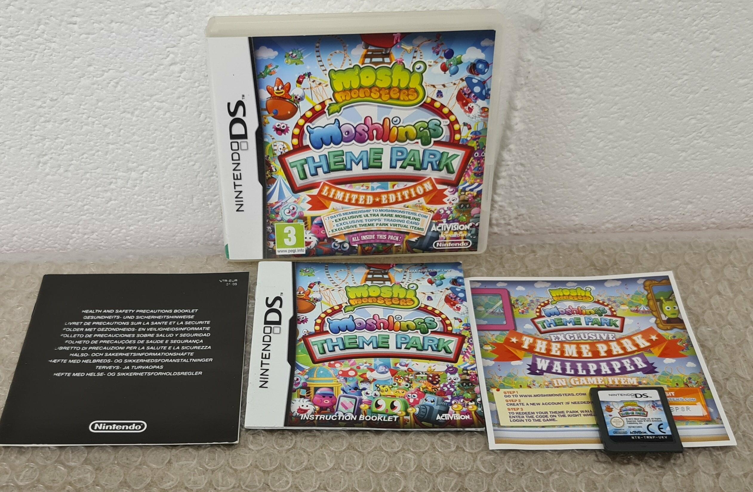 Moshi Monsters Moshlings Theme Park Limited Edition Nintendo DS Game