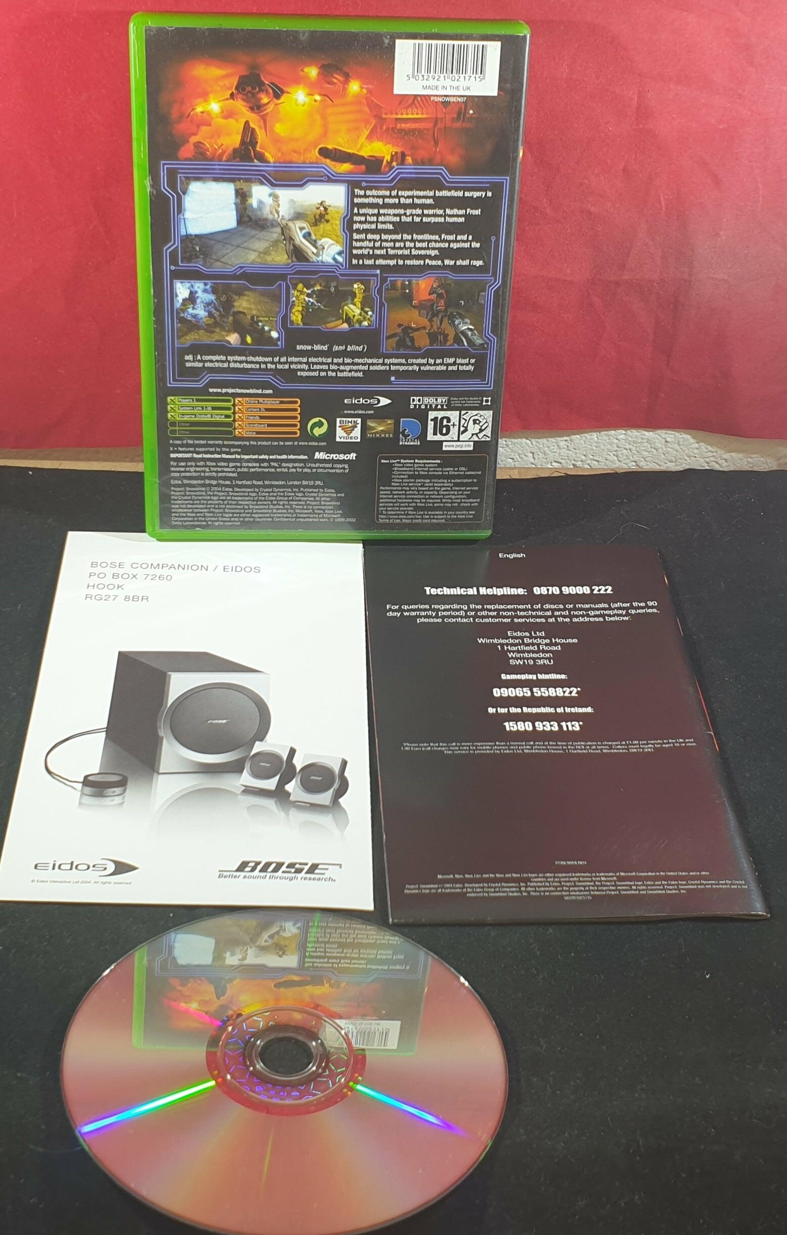 Project Snowblind Microsoft Xbox Game