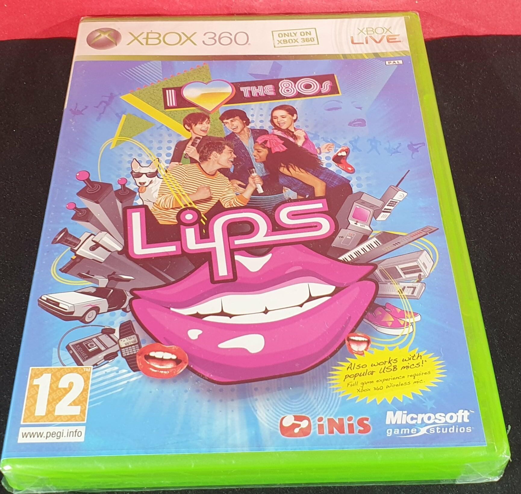 Brand New and Sealed Lips I Love the 80's Microsoft Xbox 360 Game