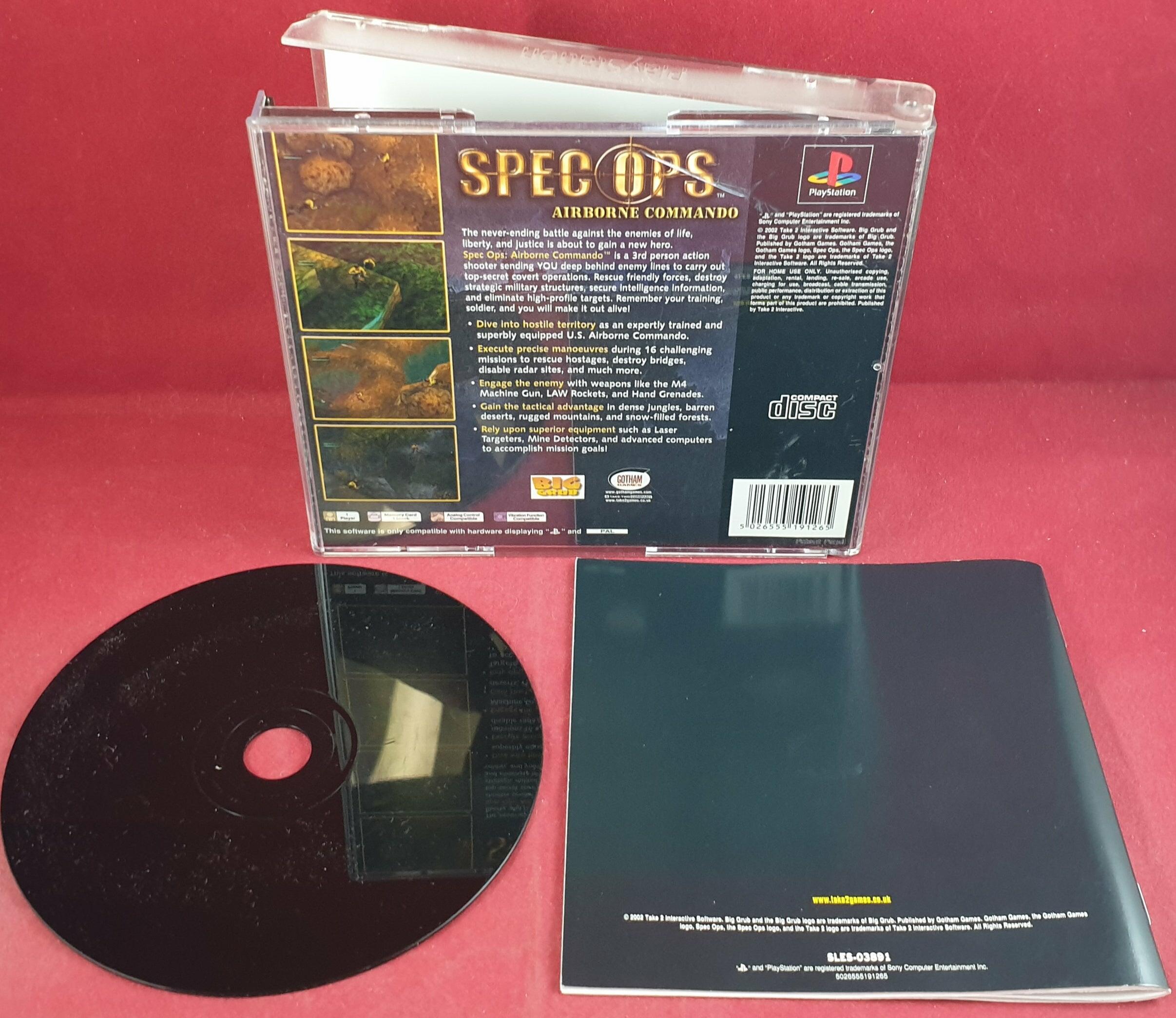 Spec Ops Airborne Commando Sony Playstation 1 (PS1) Game