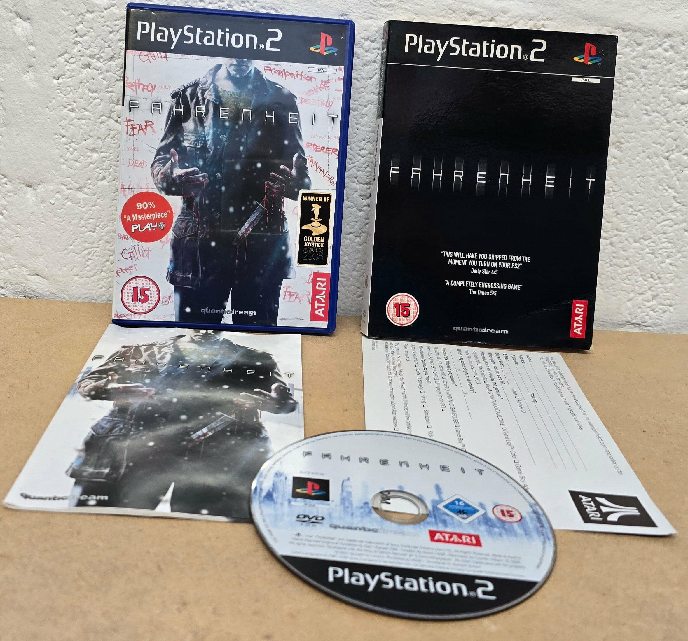 Fahrenheit with RARE Slip Case Sony Playstation 2 (PS2)