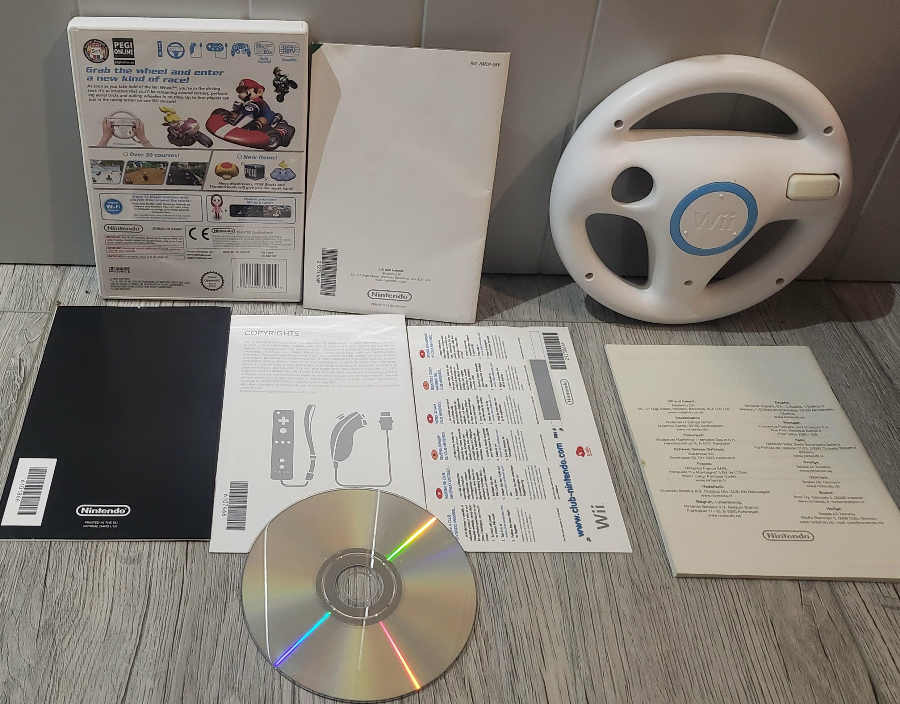 Mario Kart Wii with Official Racing Wheel Nintendo Wii