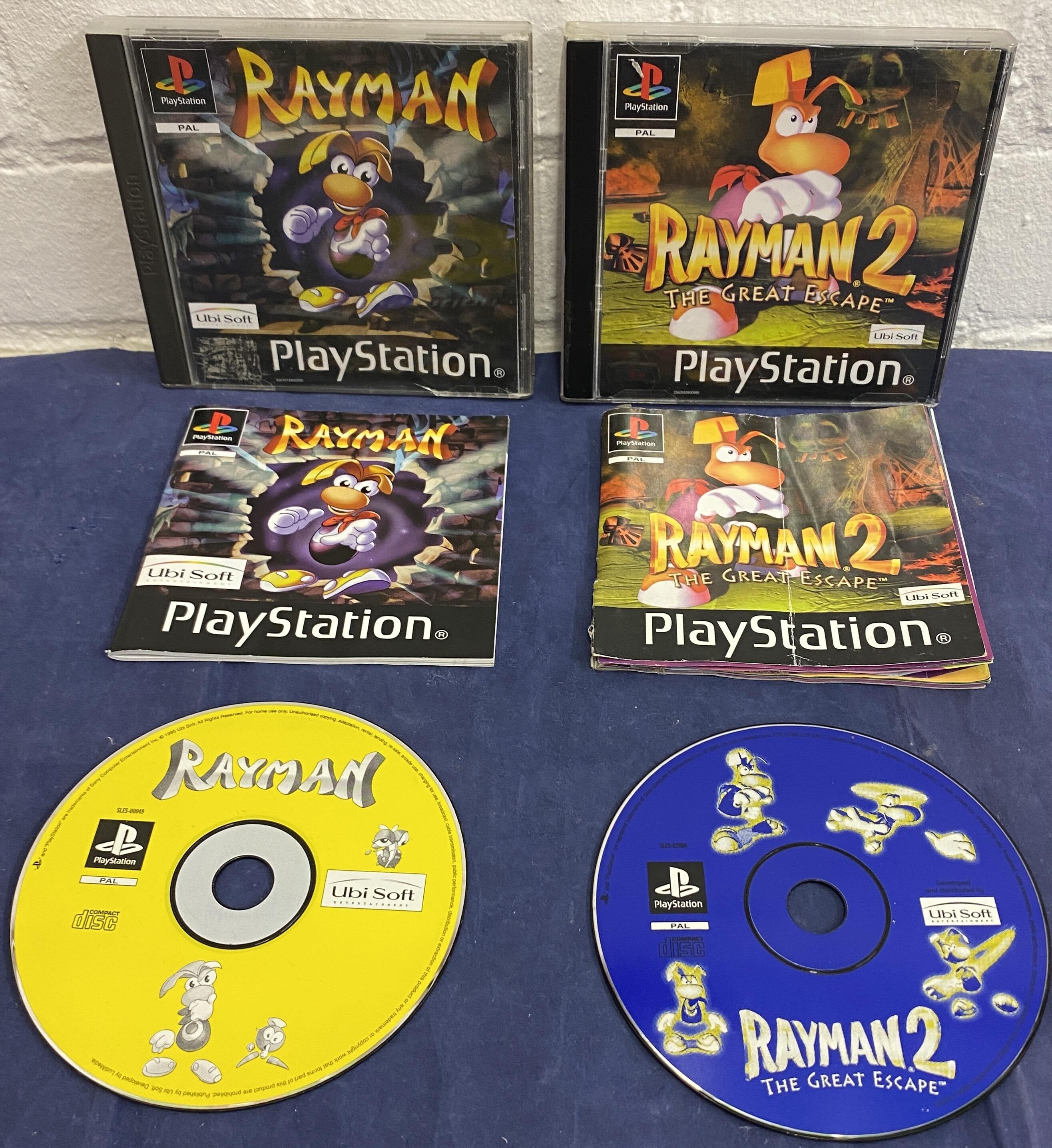Rayman 1 & 2 Sony Playstation 1 (PS1)