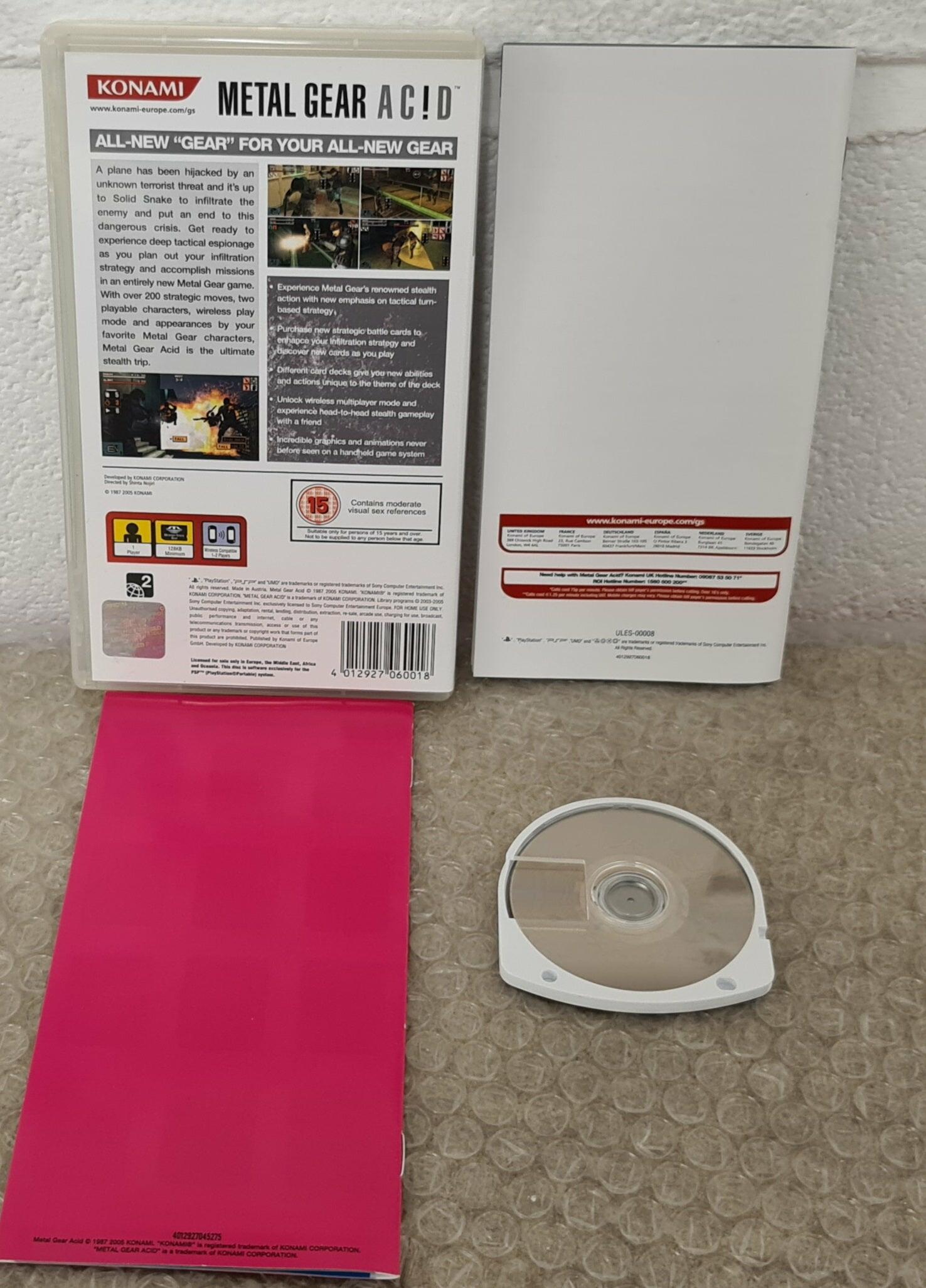 Metal Gear Acid with Limited Edition Book Sony PSP Game