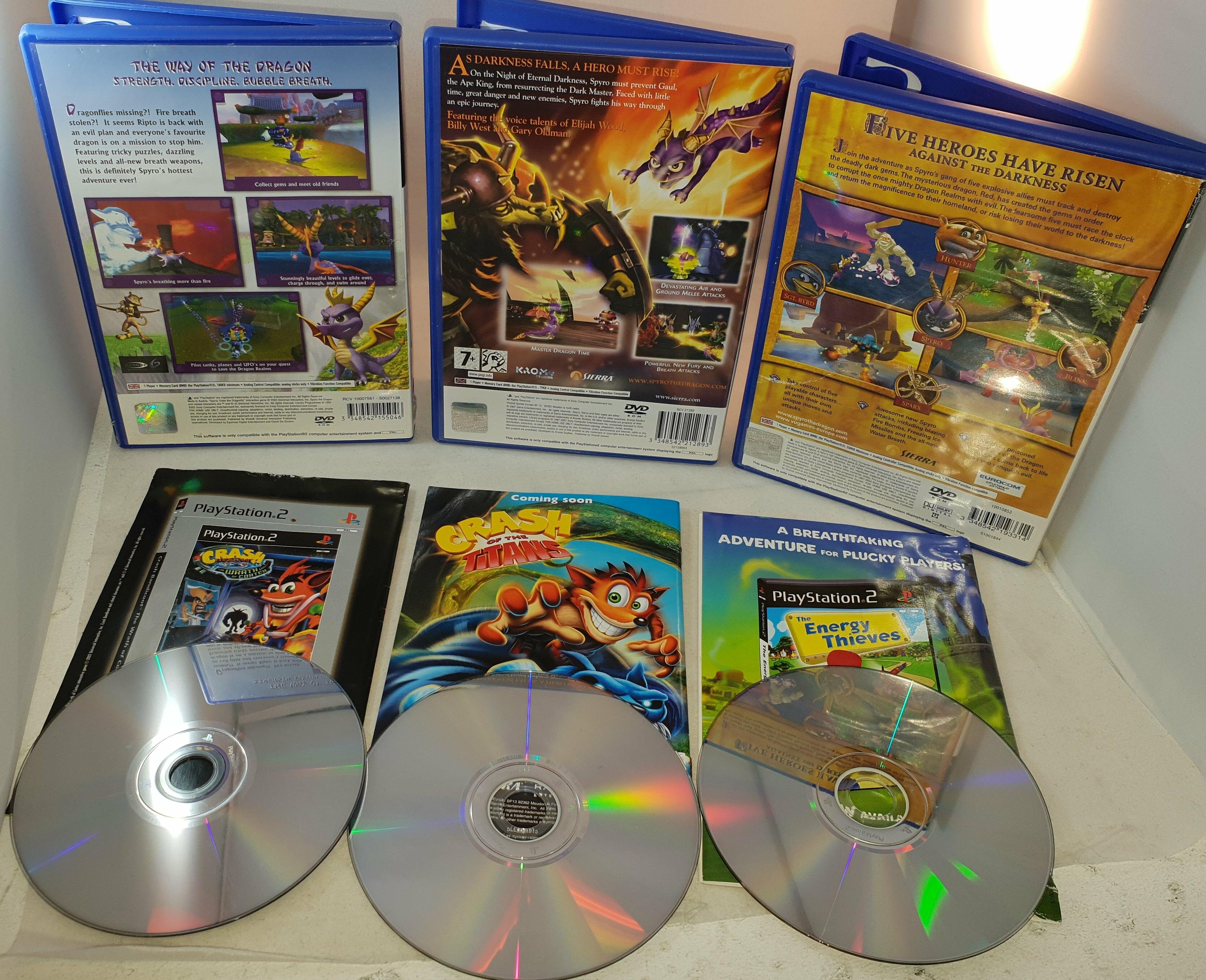 Spyro x3 Sony Playstation 2 (PS2) Game Bundle