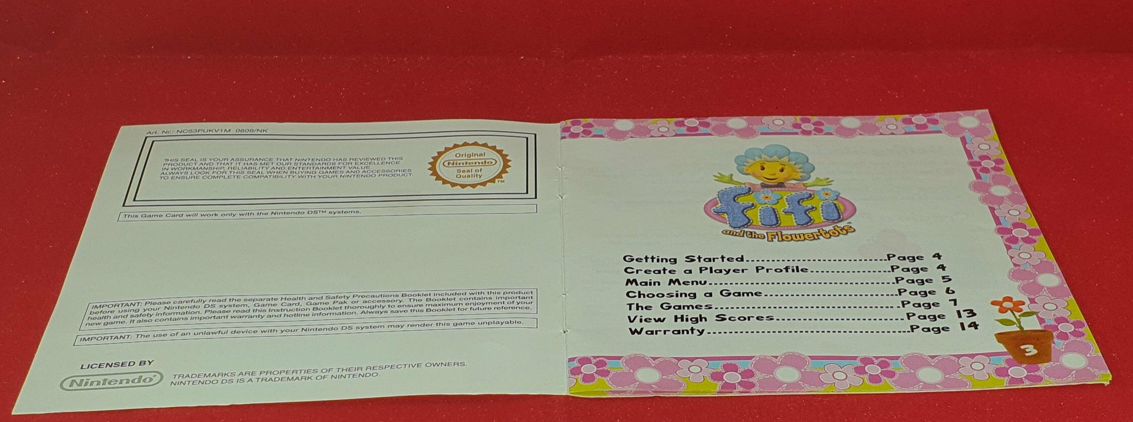 Fifi and the Flowertots Nintendo DS Game