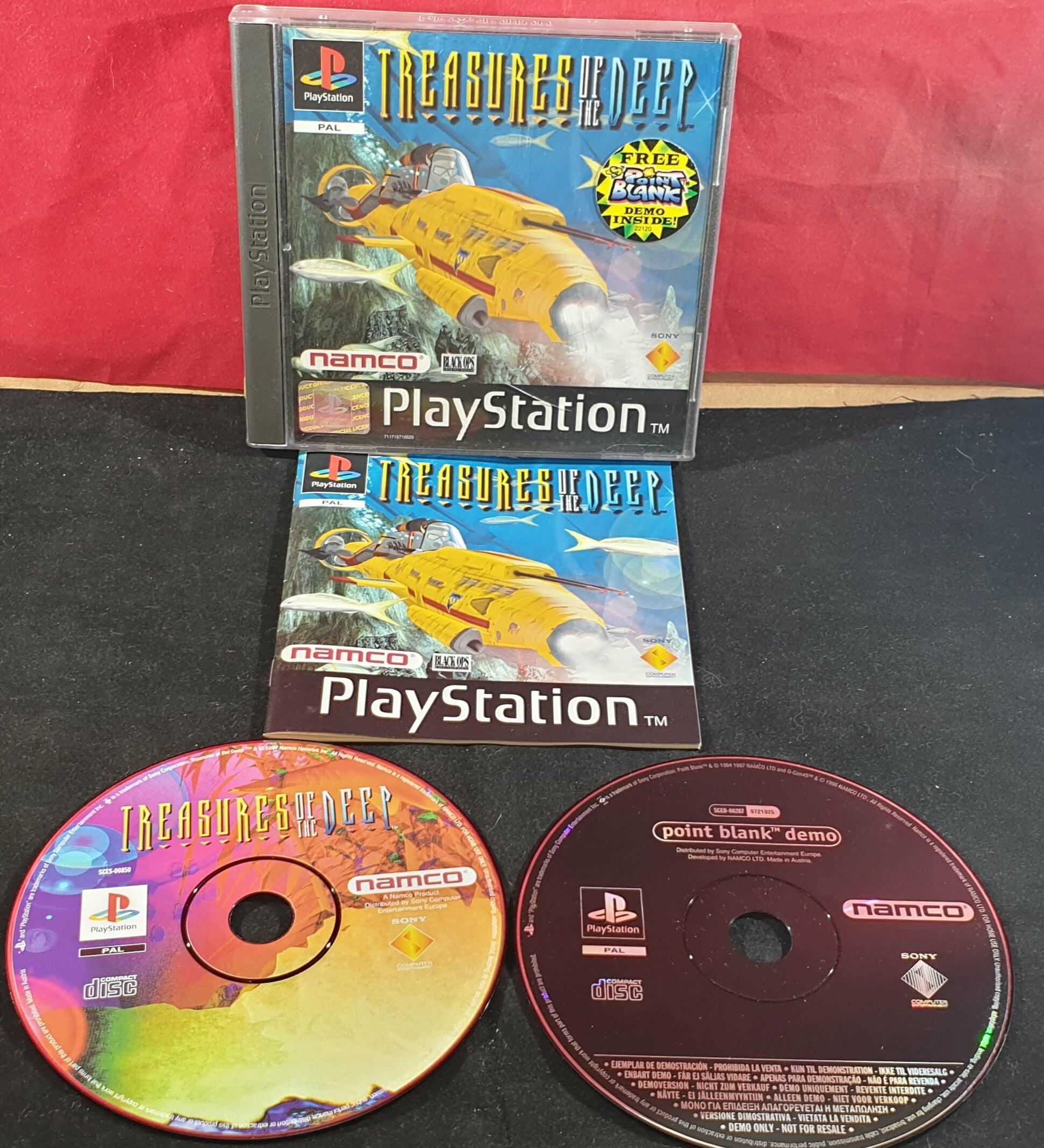 Treasures of the Deep with Point Blank Demo Sony Playstation 1 (PS1) Game